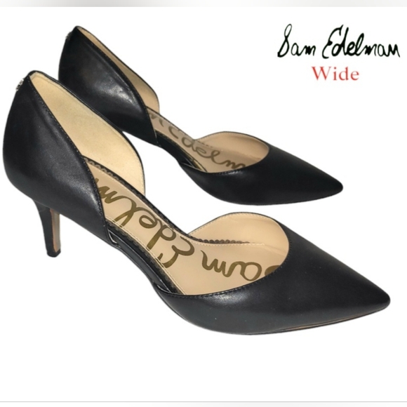 Sam Edelman | Shoes | Wide Sam Edelman Jaina D Orsay Black Kitten Cat ...